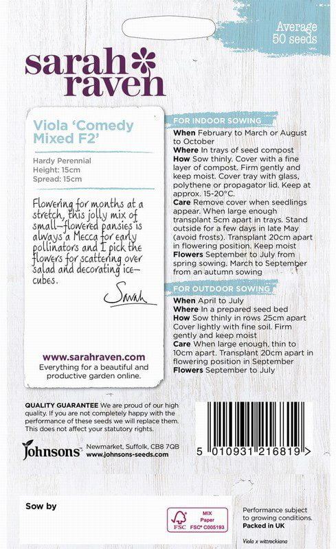 UK/SR-VIOLA Comedy Mixed F2 - Raglan Garden Centre