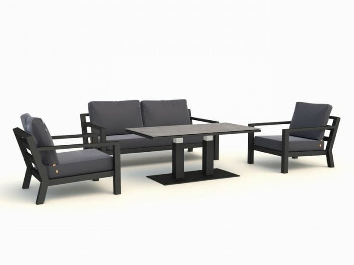 Life Timber Lounge Set with Adjustable Table - Raglan Garden Centre