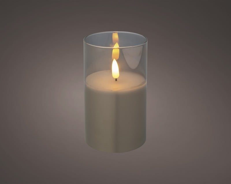LED wick candle glass BO indoor - Raglan Garden Centre