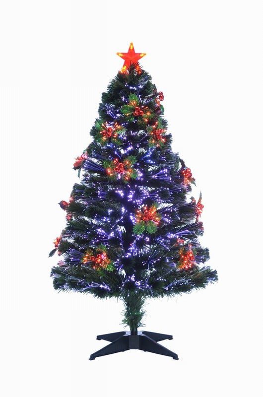 90cm holly fibre optic tree - Raglan Garden Centre