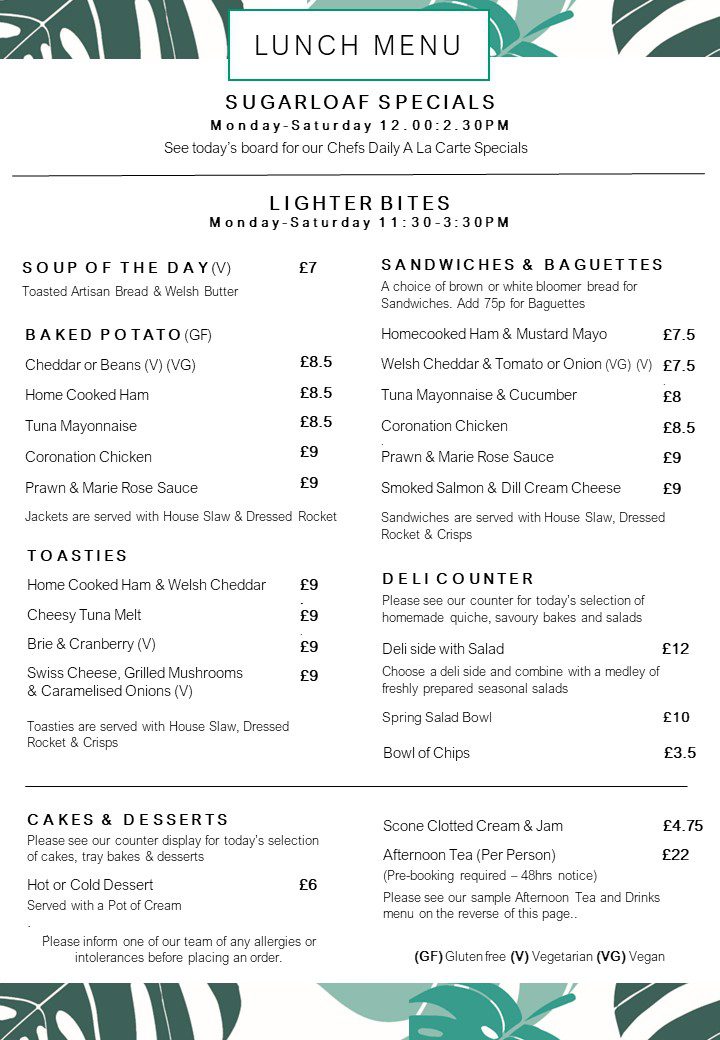 Sugarloaf Restaurant at Raglan Garden Centre